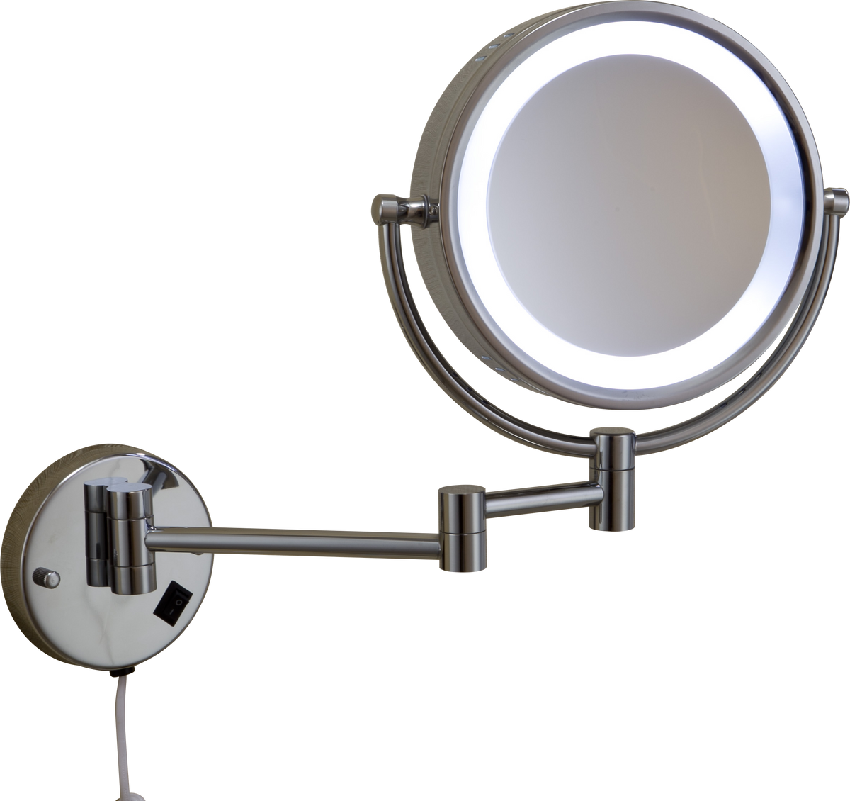 SS WALL MOUNTED SHAVING MIRROR WITH LED LIGHT – Clover Sri Lanka