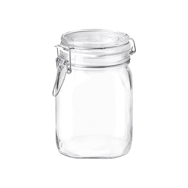 FIDO CLIP-TOP GLASS JAR 1000 ML - 33 3/4 OZ – Clover Sri Lanka